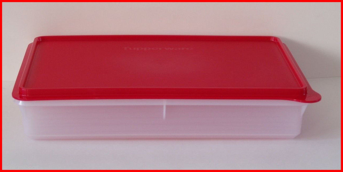 TUPPERWARE Prep Essentials LARGE Rectangle SNACK-STOR Cold Cut Keeper ...