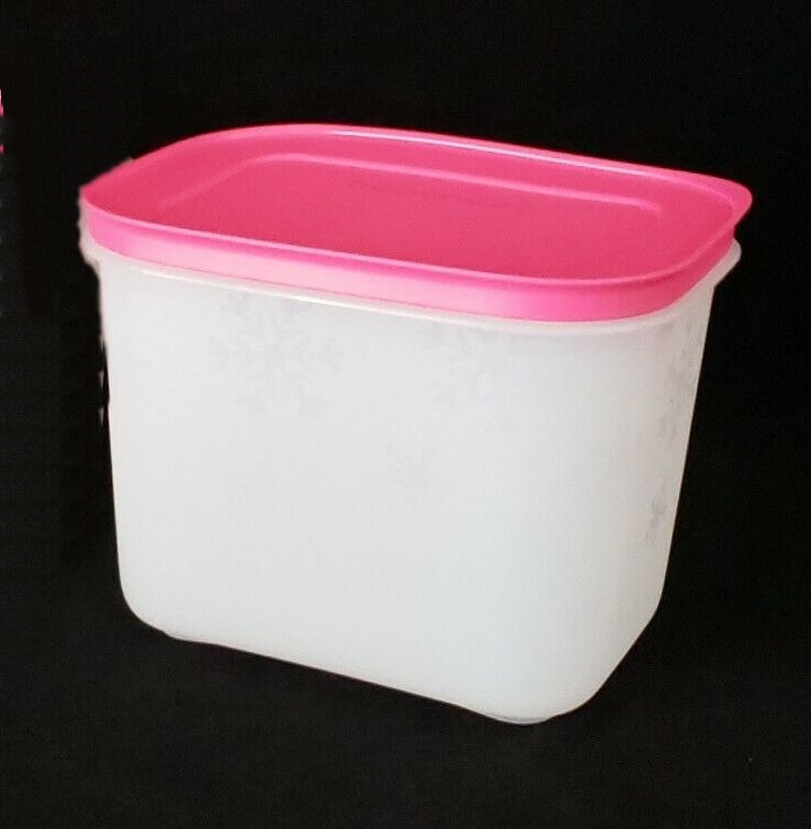 TUPPERWARE FREEZER MATES PLUS SNOWFLAKE STORAGE CONTAINER SMALL DEEP P ...