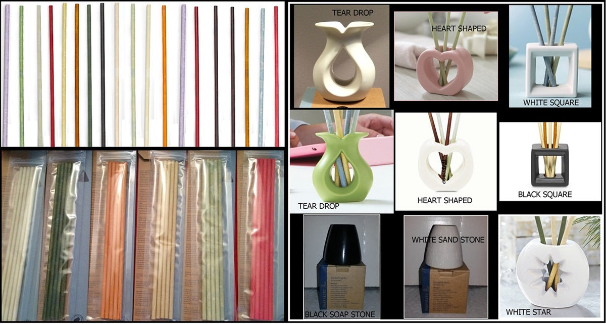 PartyLite SMARTSCENTS FRAGRANCE POTPOURRI SCENTED STICKS 5 / PACKAGE T ...