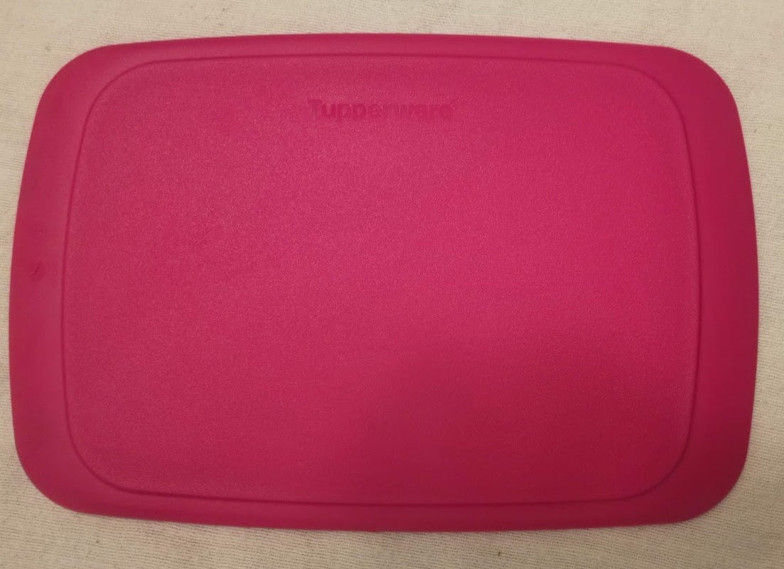TUPPERWARE RECTANGLE FRIDGE STACKABLES CUTTING BOARD Tropical Water Bl ...