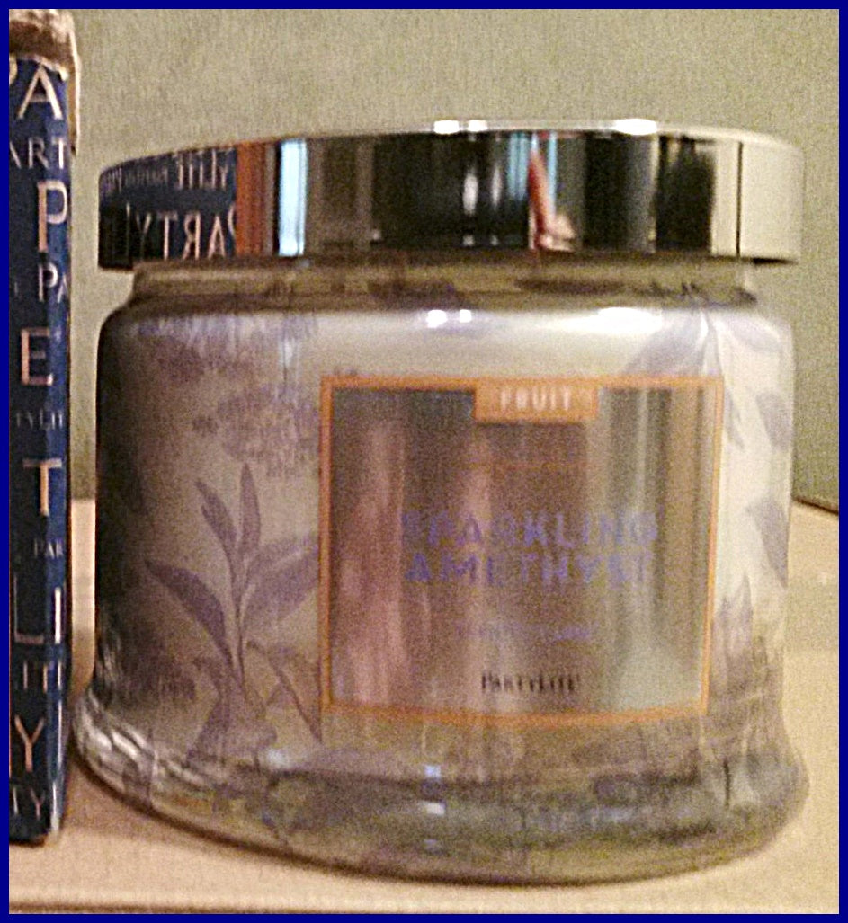 PartyLite 3-Wick Signature Round Jar Boxed Candle w/ Metal Lid SPARKLI ...